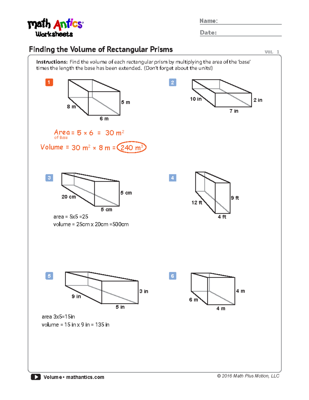Kami Export - Ruben Vermishyan - Math Antics Handouts for Volume ...
