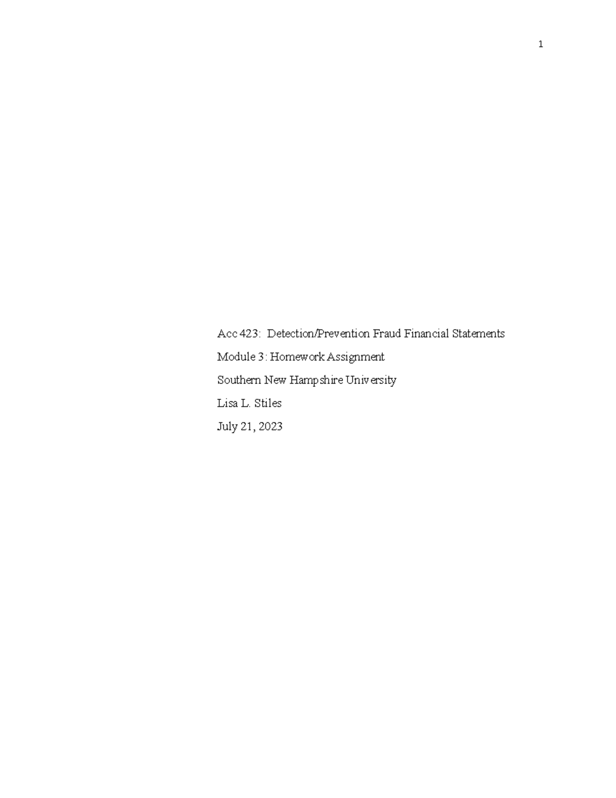 Acc 423 4-3 - Schemes table - Acc 423: Detection/Prevention Fraud ...