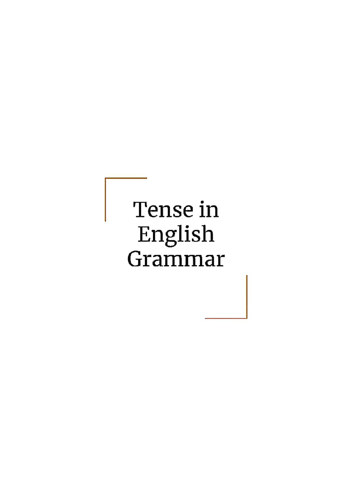 Tense in english - Fine Tune Your English - Studocu