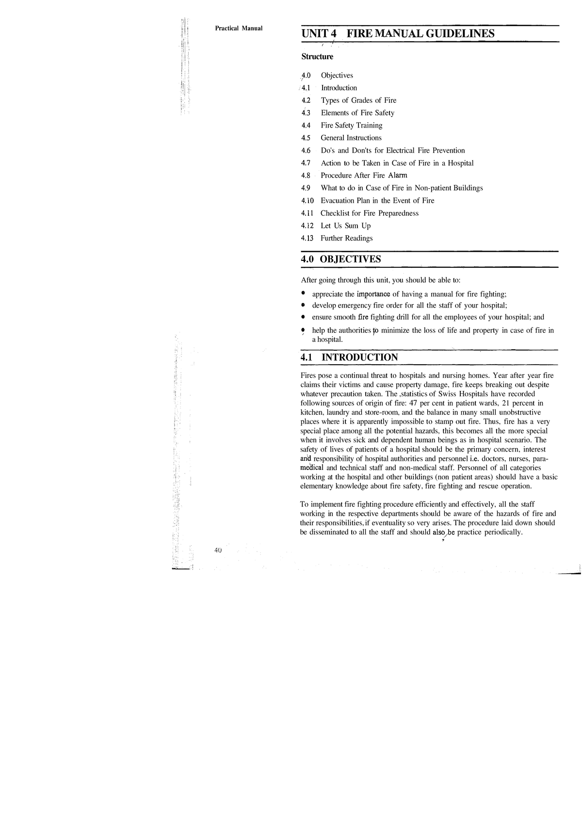 FIRE Manual - Lecture notes - Practical Manual UNIT 4 FIRE UAL ...