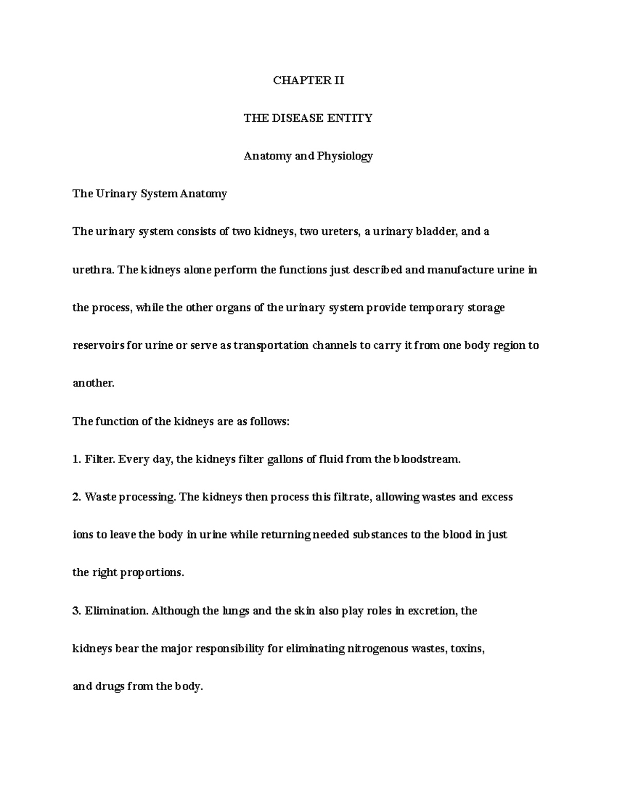 Chapter 1 introduction and data base - CHAPTER II THE DISEASE ENTITY ...