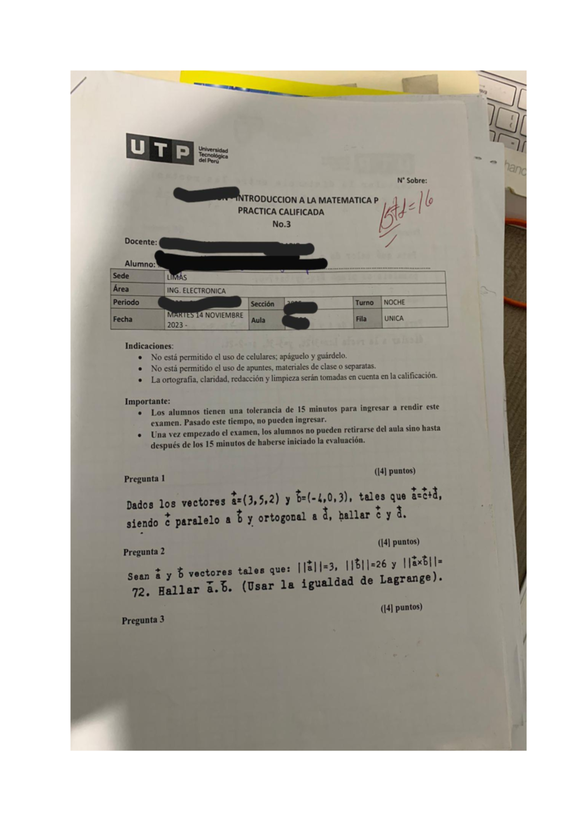 Intro. a mate pc3 - Introducción a la matemática para ingeniería - Studocu