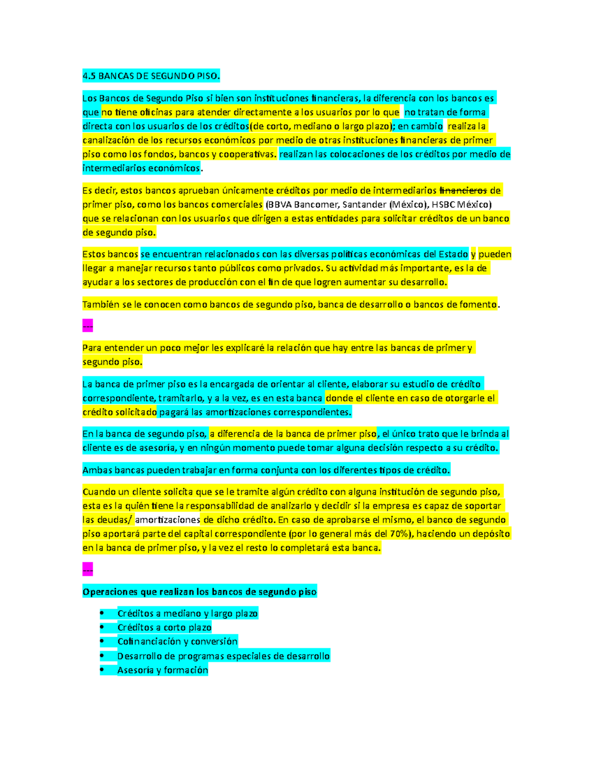 Exposicion 4.5 bancos de segundo piso - 4 BANCAS DE SEGUNDO PISO. Los ...