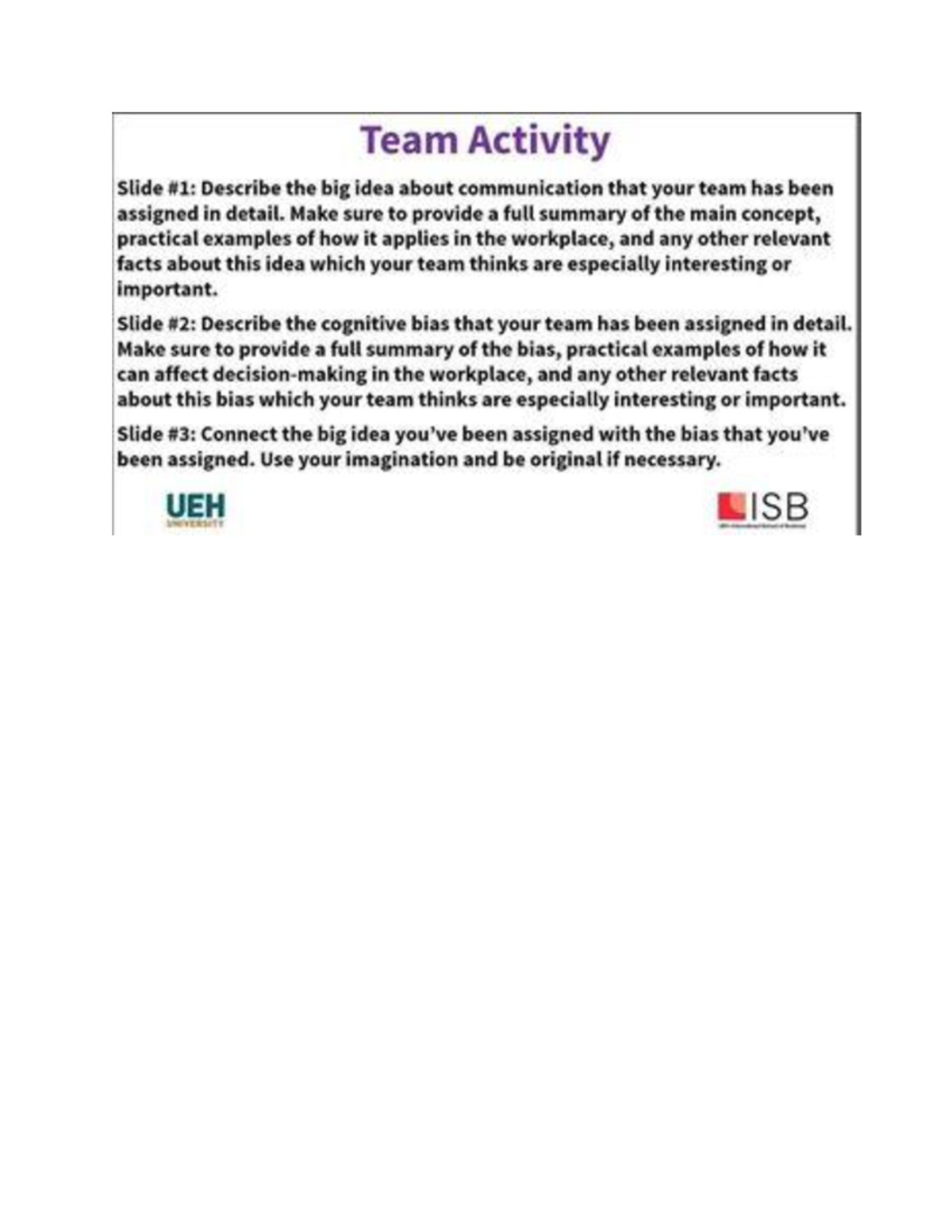 Teamactivitypmclass 04 - Principle of Management - Studocu