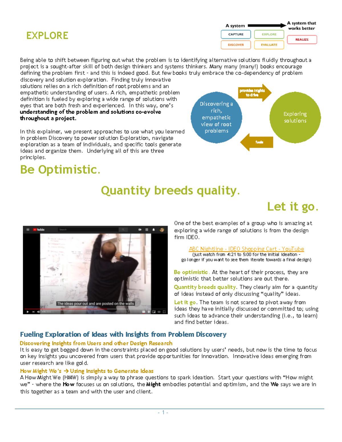 Exploration into designs - EXPLORE - 1 - Being able to shift between ...