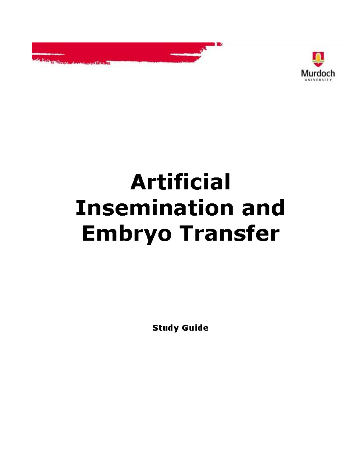 AI ET studgy guide - lecture - Artificial Insemination and Embryo ...