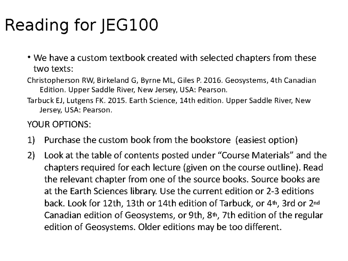 Introduction to Physical Geography Lecture notes, lecture 28 ...