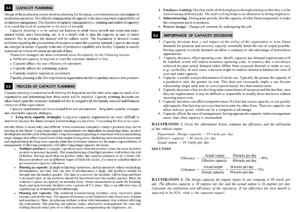 Capacity-management - Accounting for Business Combinations - Studocu
