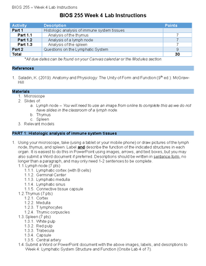 BIOS 255 Week 1 Lab- blood and the components - BIOS 255 Week 1 Lab ...