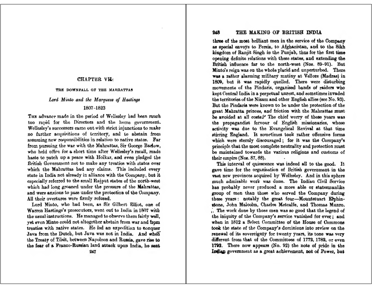 Lord Minto Ramsay Muir - 248 THE MAKING OF BRITISH INDIA three of the ...