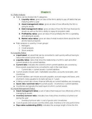 FM CH6 - Financial Management Chapter 6 Notes - Chapter 6 6-1 The Cost ...