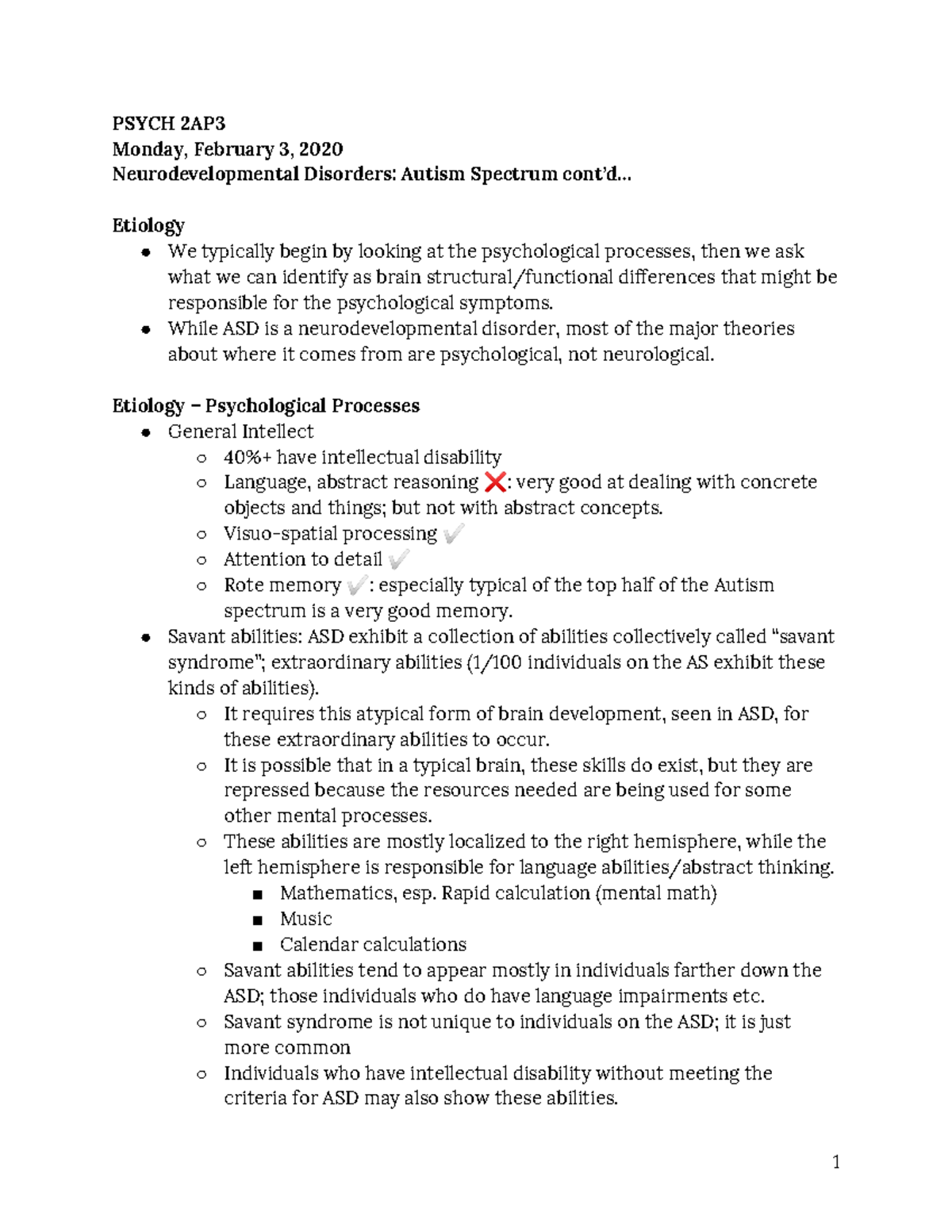 Psych 2AP3 02 03 20 - PSYCH 2AP3 Monday, February 3, 2020 ...