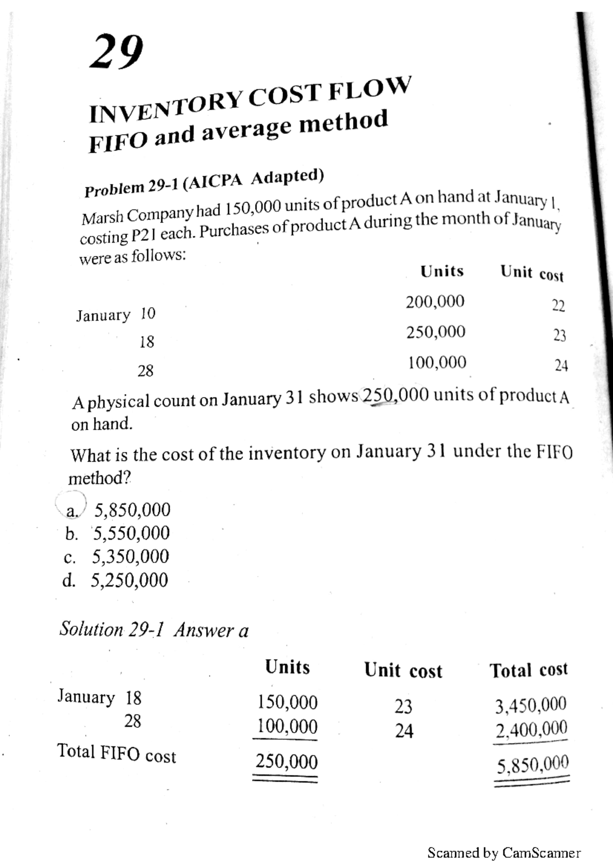 C18 Inventory, FIFO & LCNRV - Bachelor of Science in Accountancy - Studocu