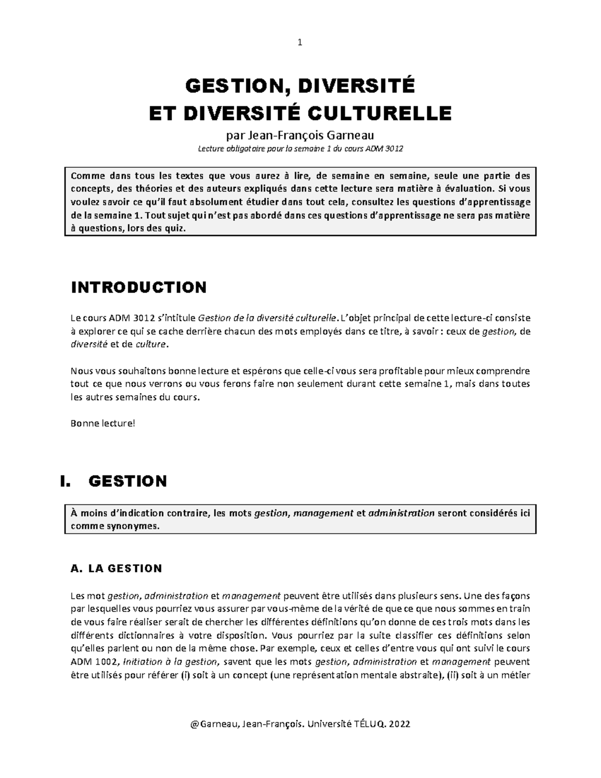 01 Gestion div et div culturelle v019 - GESTION, DIVERSITÉ ET DIVERSITÉ CULTURELLE par Jean ...