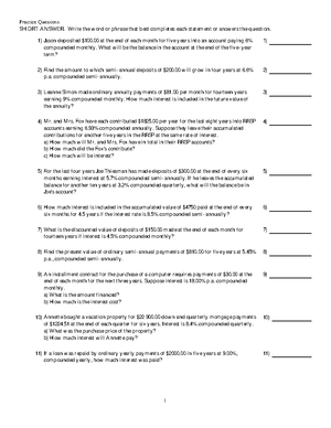Math- Lesson 1 - Practice questions - Lesson #1 - Ordinary Simple ...