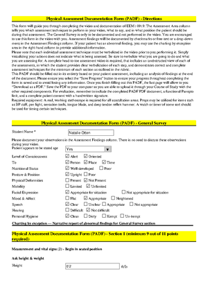 D222 Comprehensive Health Assessment Template - C350 - WGU - Studocu