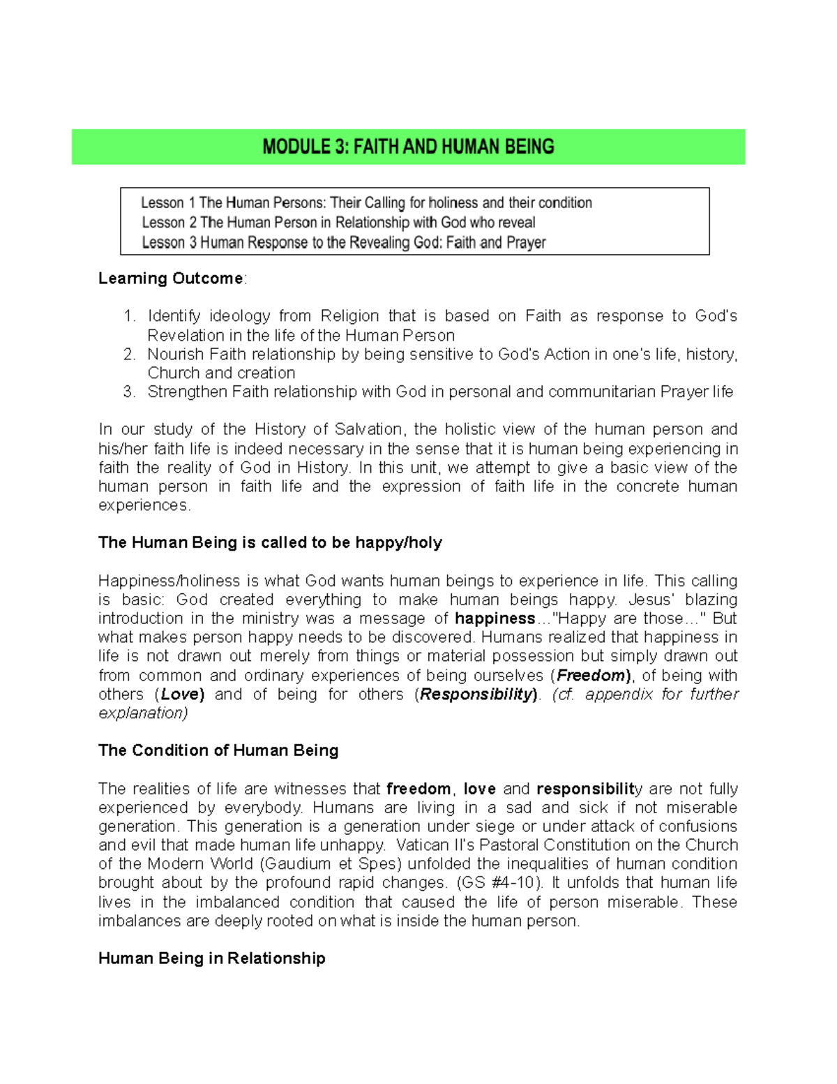 Module 3 Semifinal REED - Learning Outcome: 1. Identify ideology from ...