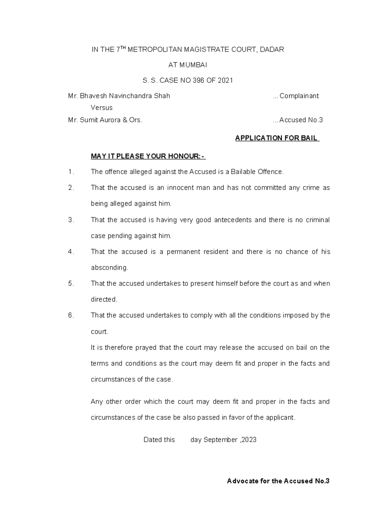 Bail - Summary Assessment and Esl: an Alternative Approach - IN THE 7TH ...