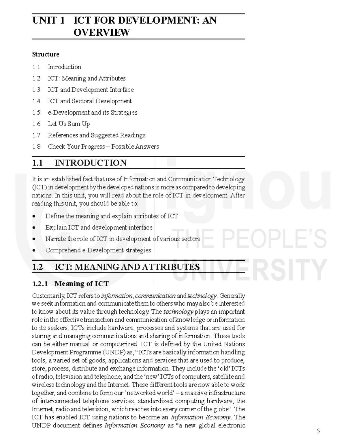 DOC-20221201-WA0004. - ICT for Development: An UNIT 1 ICT FOR ...
