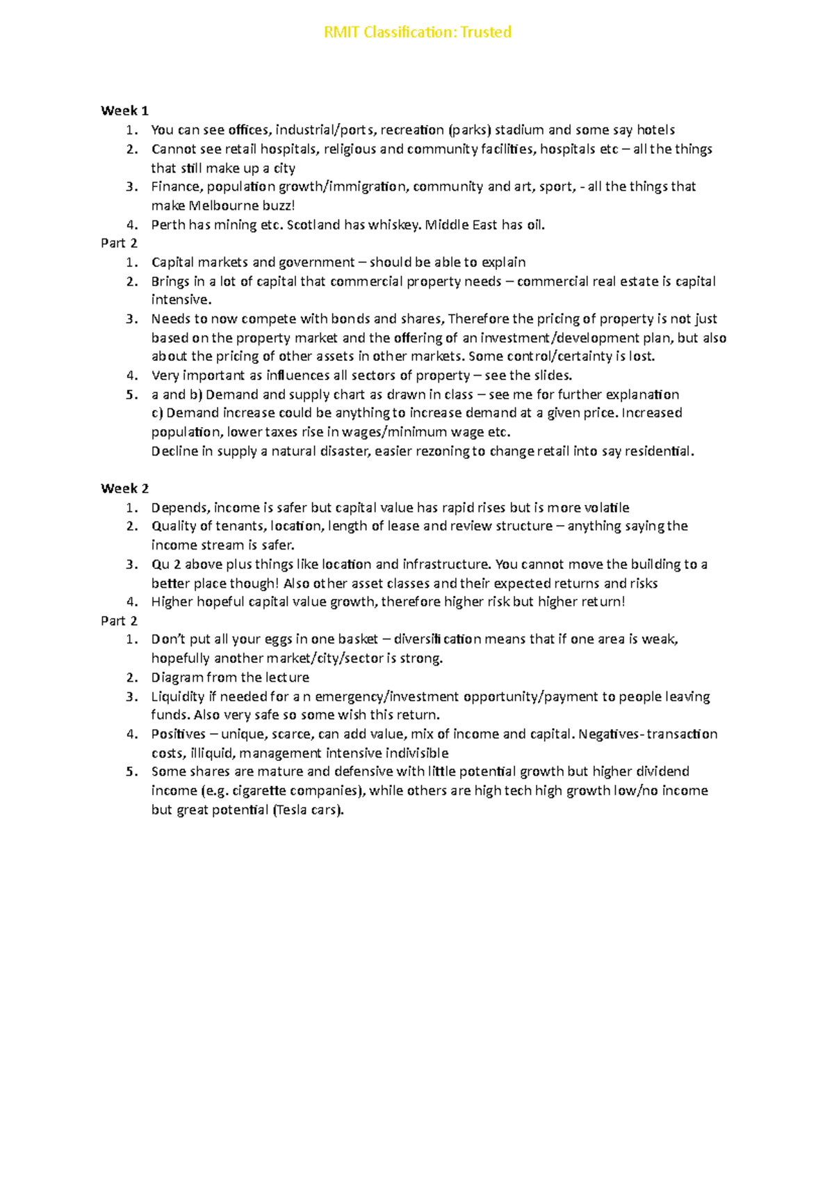 Tutorials 1-2 brief answers - RMIT Classification: Trusted Week 1 1 ...