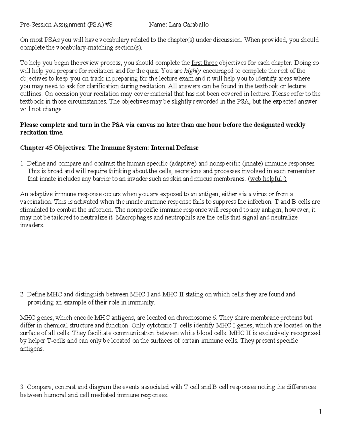 PSA 8 S24 ANswered - Is it a PSA for test during the semester - Pre ...