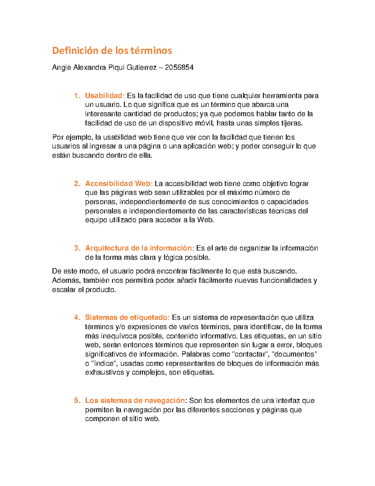 Significados de los terminos y Preguntas los Terminos - Definición de ...