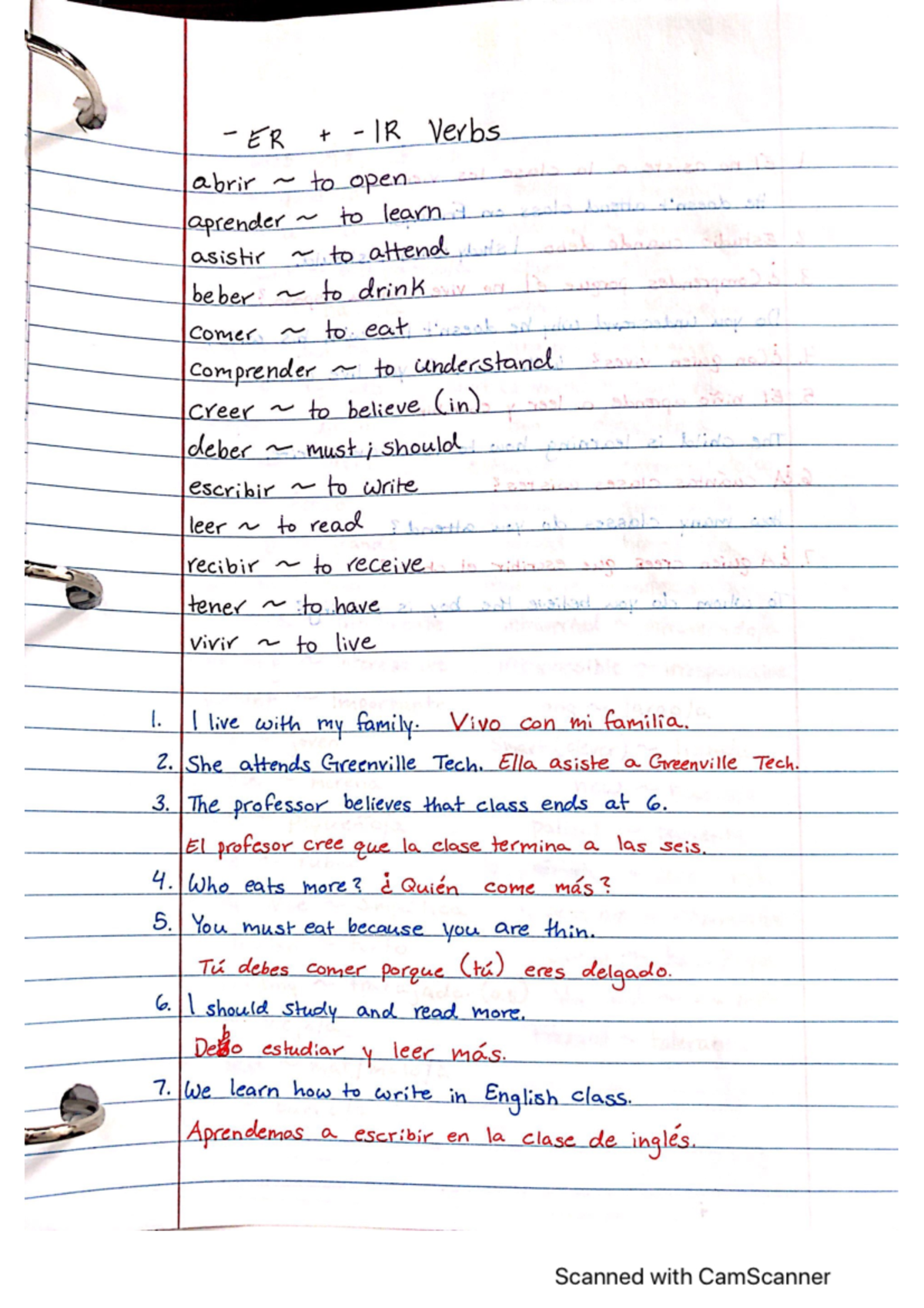 Verbs - Professor Kevin Miles - SPA 101 - Greenville Tech - Studocu