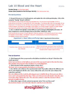 BIO202L Lab 10 - Lab 10 assignment - Straighterline - Student Name: Click here to enter text ...
