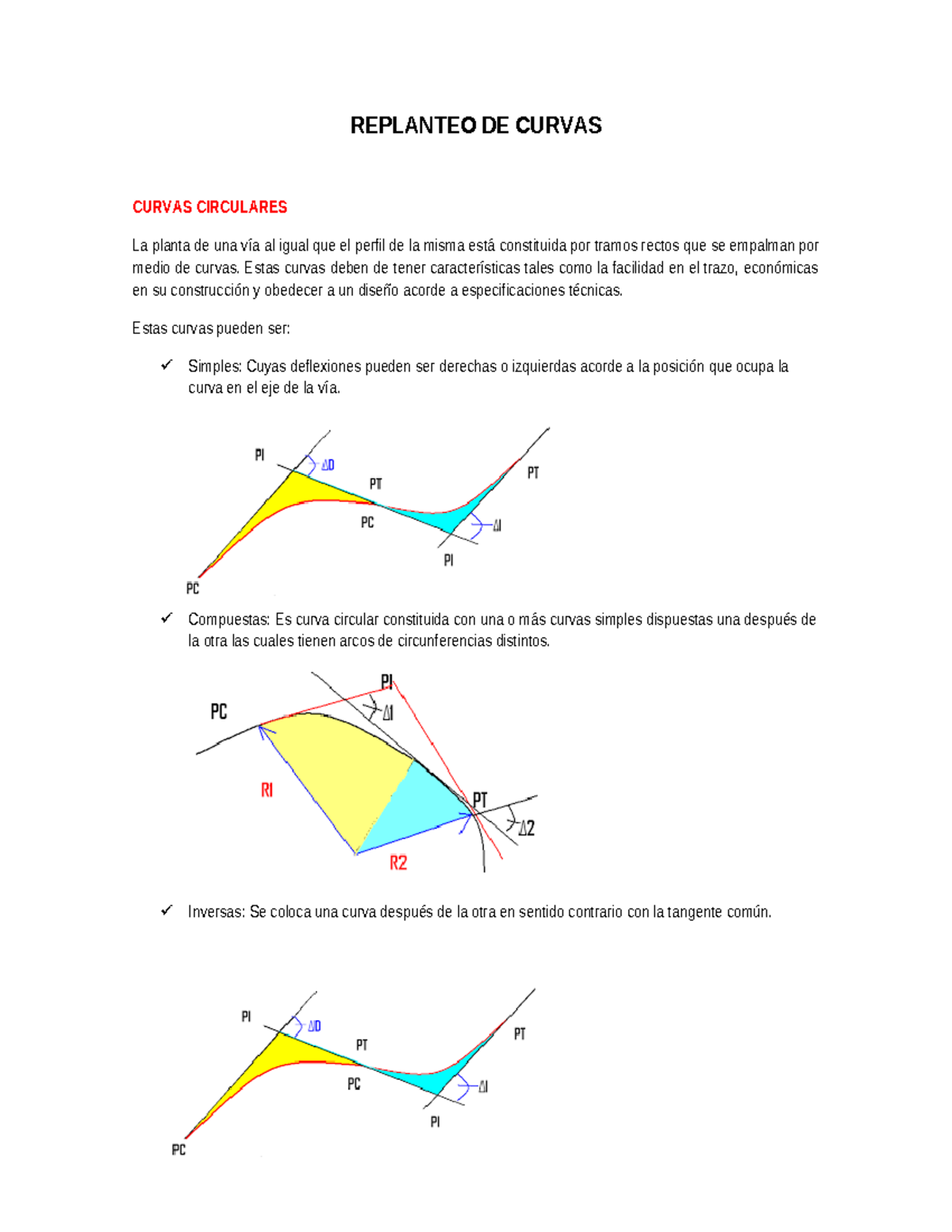 Replanteo DE Curvas T1 - fhrtfht htfhrt hrthrthhtrh rt hrt hrth ...