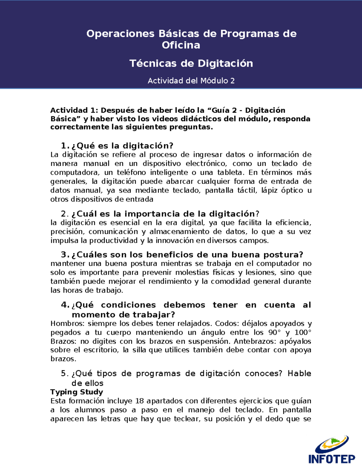 Actividad 2 - Módulo 2 - Operaciones Básicas de Programas de Oficina ...