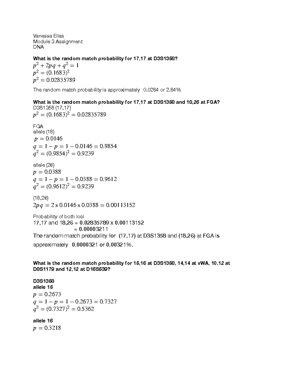 Module 3: Assignment - Vanessa Elias Module 3 Assignment DNA What is ...