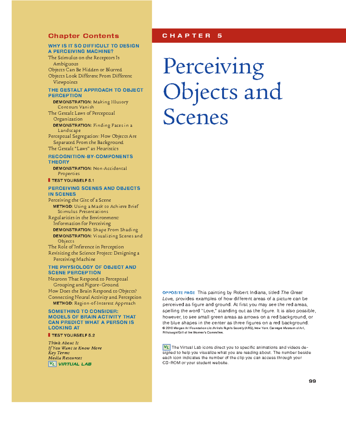 Goldstein chapter 5 object PSYC 212 - 99 ####### CHAPTER 5 Perceiving Objects and Scenes Chapter ...