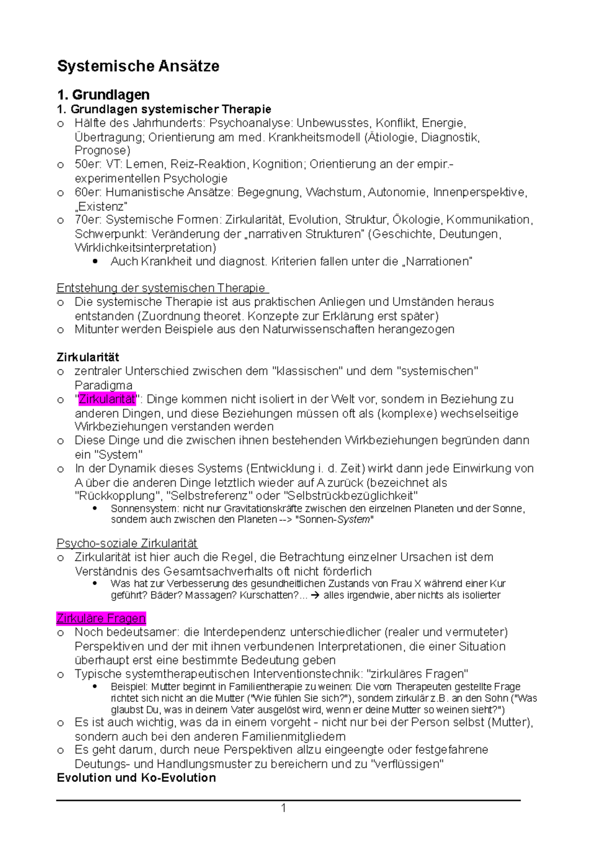 17 IV- Systemische Ansätze - Systemische Ansätze 1. Grundlagen ...