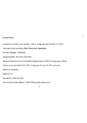 PLS1502 Assignment 2 - PLS1502 - Studocu