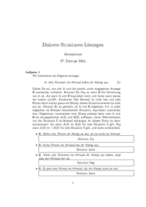 Cheatsheet - Summary Discrete Structures - CS1231: Reference Proof Language ∃!: Exists a unique ...