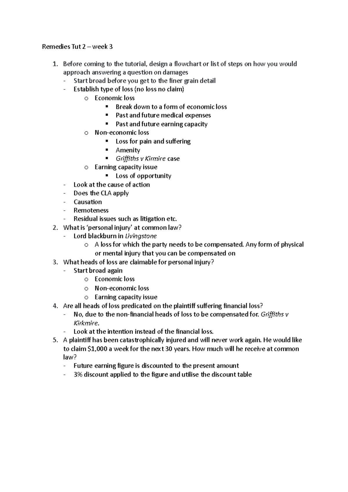 Remedies Tut 2 Tutorial Work Week 2 Remedies Tut 2 Week 3 Before Coming To The Tutorial