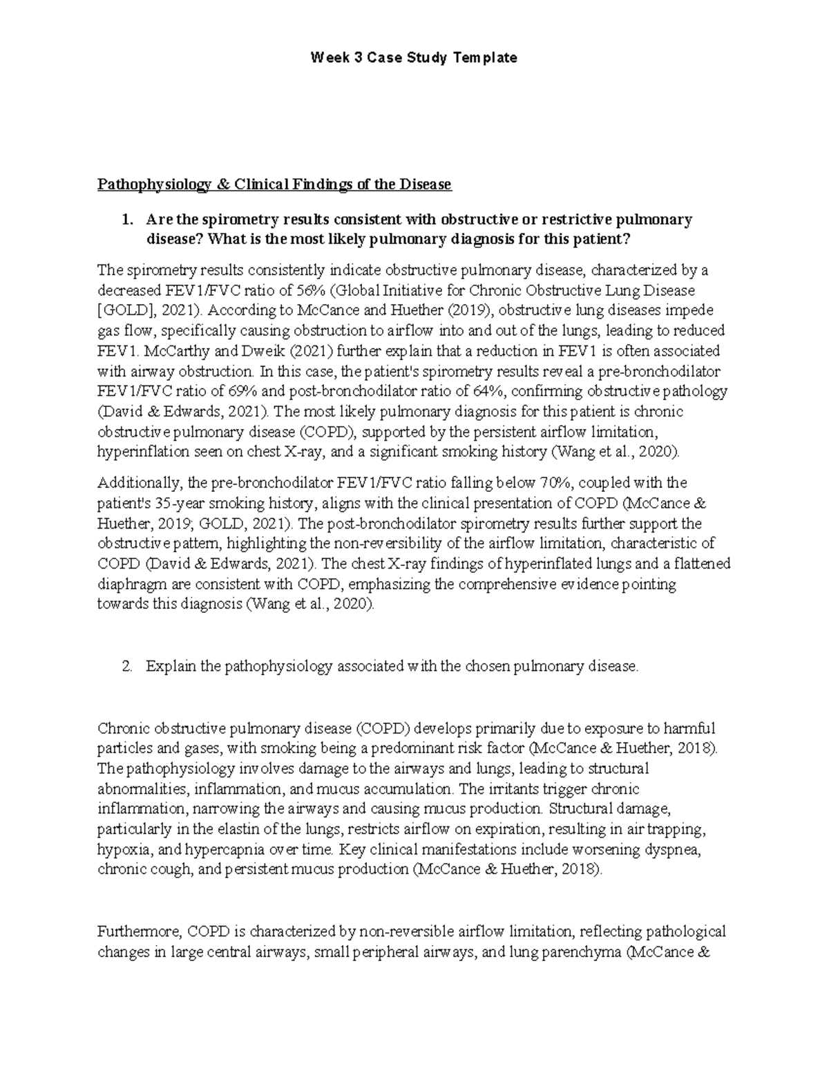 NR507 Week3 Case Study Tamunang - Pathophysiology & Clinical Findings ...