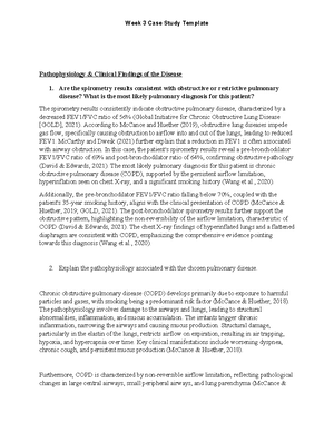 Week 6 case study - Week 6 Case study Review the lab findings and decide if the diagnosis is ...