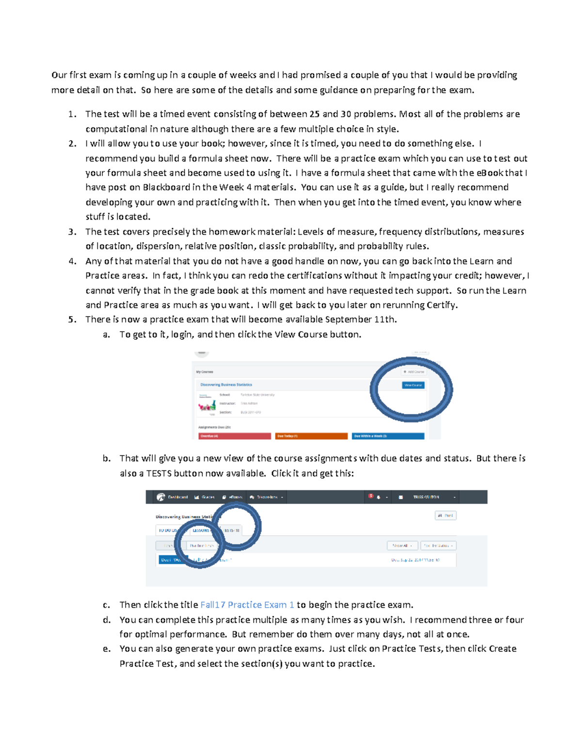 Exam 1 Prep - Notes - Our first exam is coming up in a couple of weeks ...