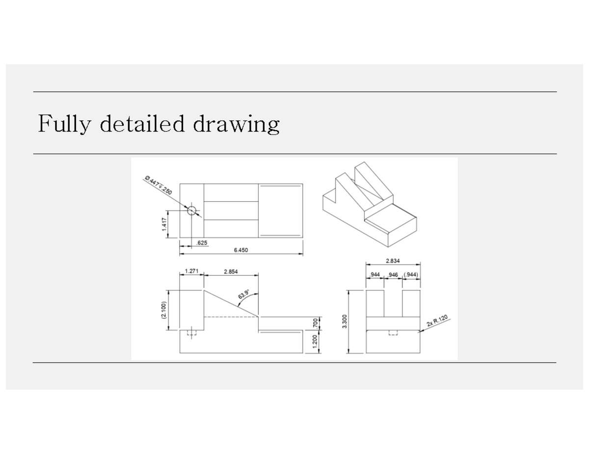Lecture 5 - Mechanical Engineering - Fully detailed drawing Mechanical ...