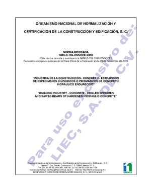 NMX C 155 Onncce 2014 - ORGANISMO NACIONAL DE NORMALIZACIÓN Y ...