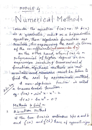 Numerical Methods - 1st sem complementary maths - Complementary Maths ...