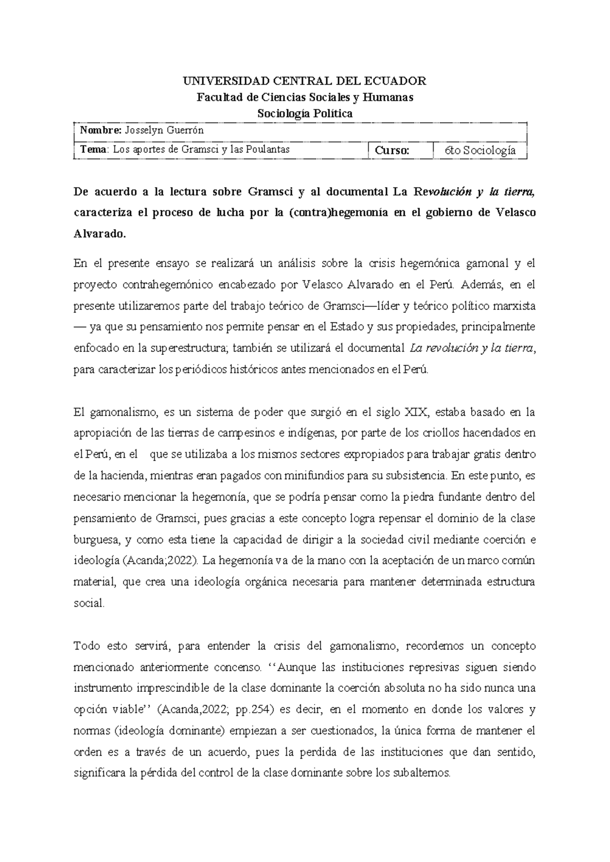 Gramsci print - Texto referencia del cubano Acanda - UNIVERSIDAD ...