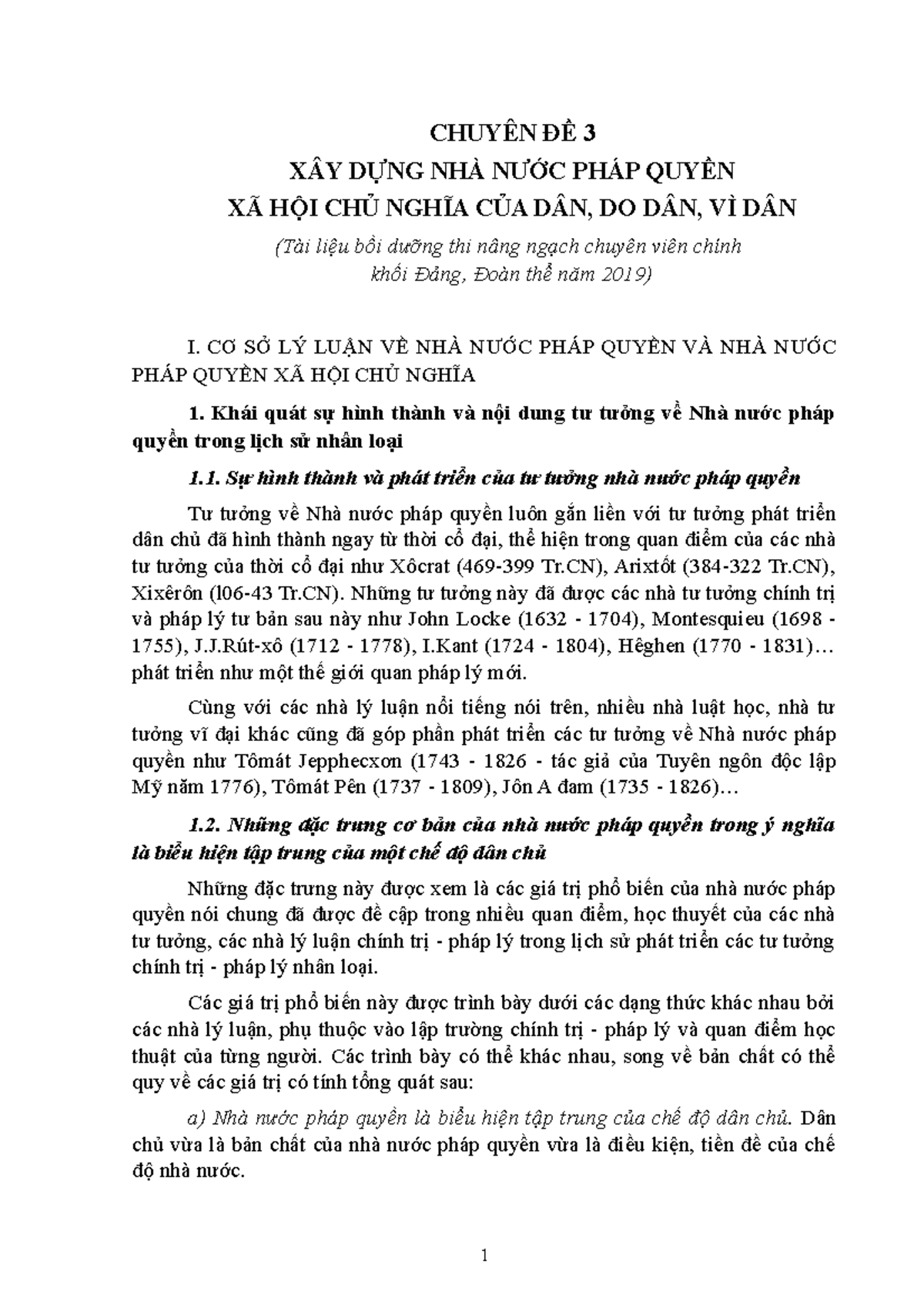 Tài liệu tham khảo - nokg tfuiyigi gyui - CHUYÊN ĐỀ 3 XÂY DỰNG NHÀ NƯỚC ...