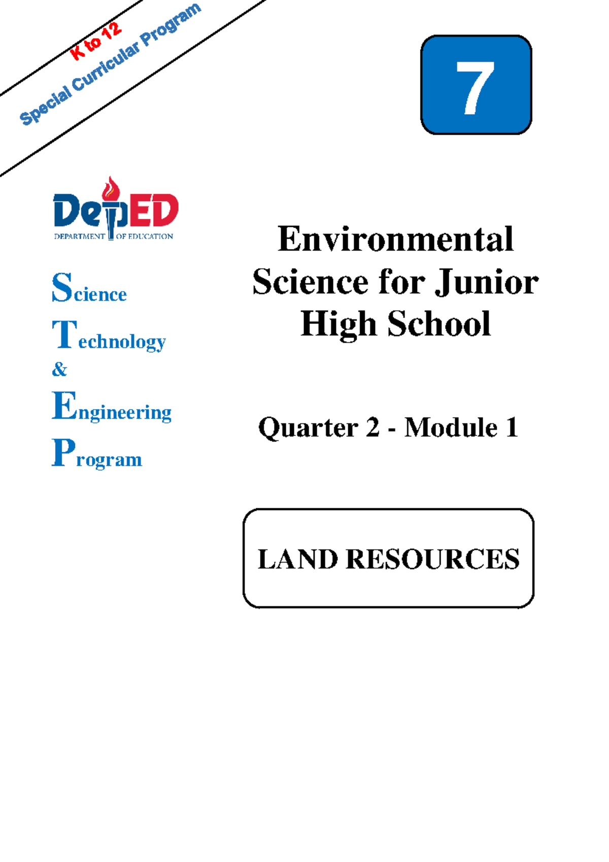 Envi scie quarter 2 module 1 final - NOT Environmental Science for ...