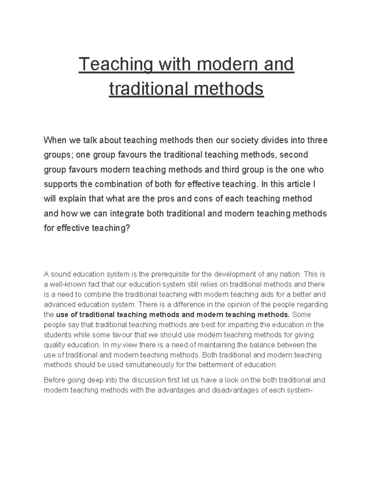 1588067313 Teaching with modern and traditional methods - Teaching with ...