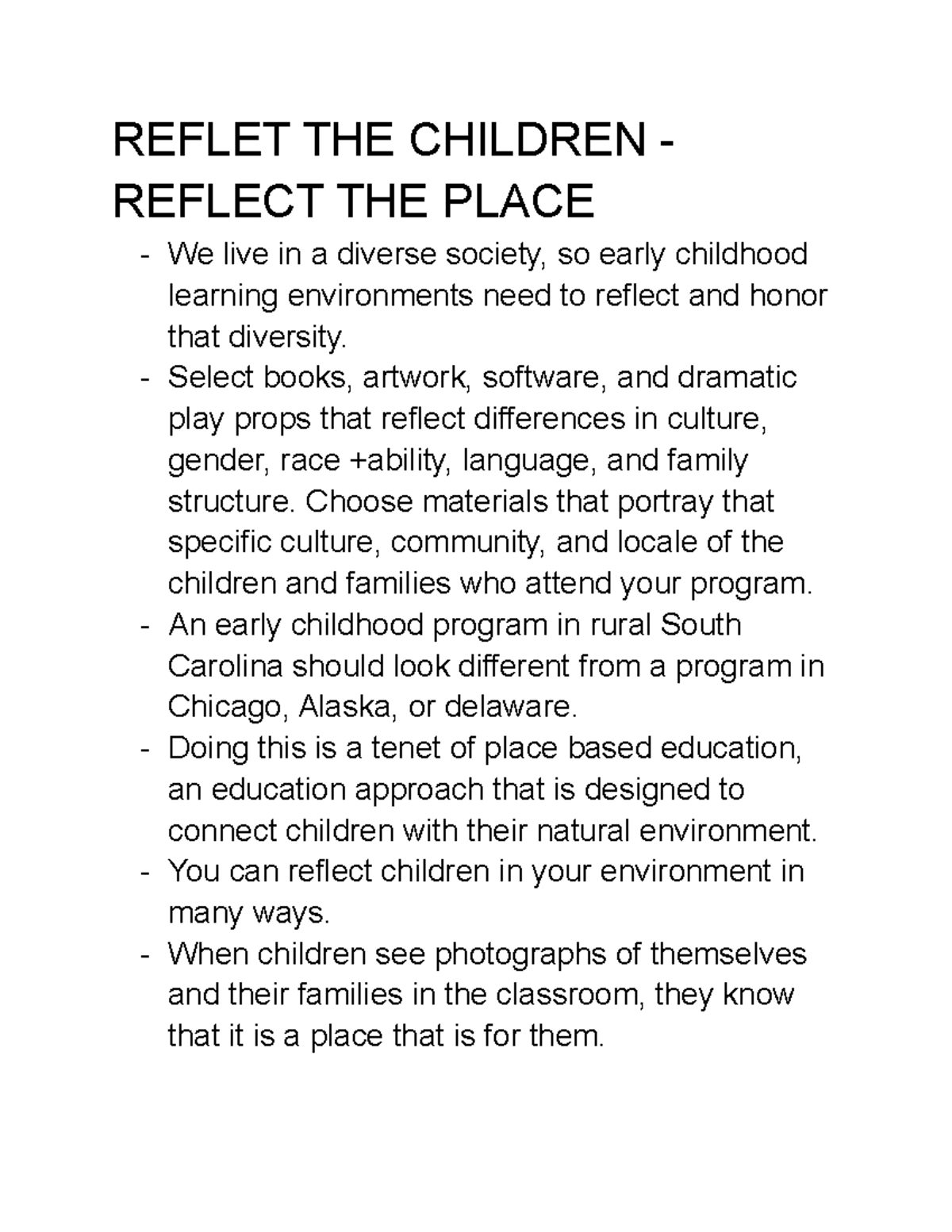 Reflet THE Children - Reflect THE Place - REFLET THE CHILDREN - REFLECT ...