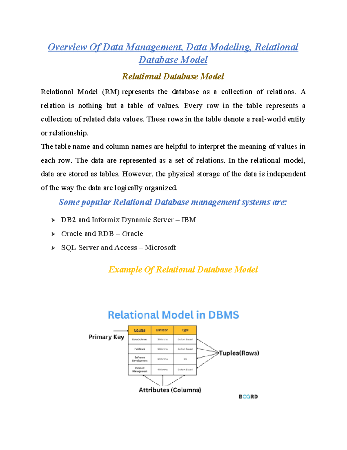 overview of application and system software - Overview Of Data Management, Data Modeling ...