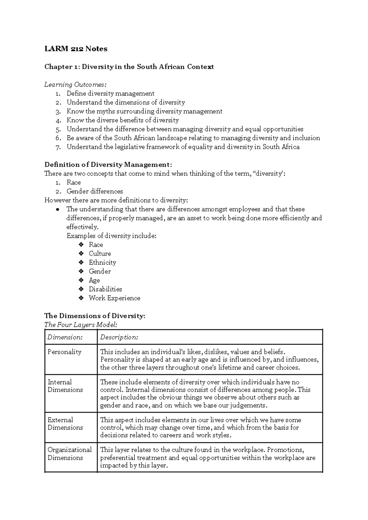 Larm 212 notes - Summary for semester 2 - LARM 212 Notes Chapter 1 ...