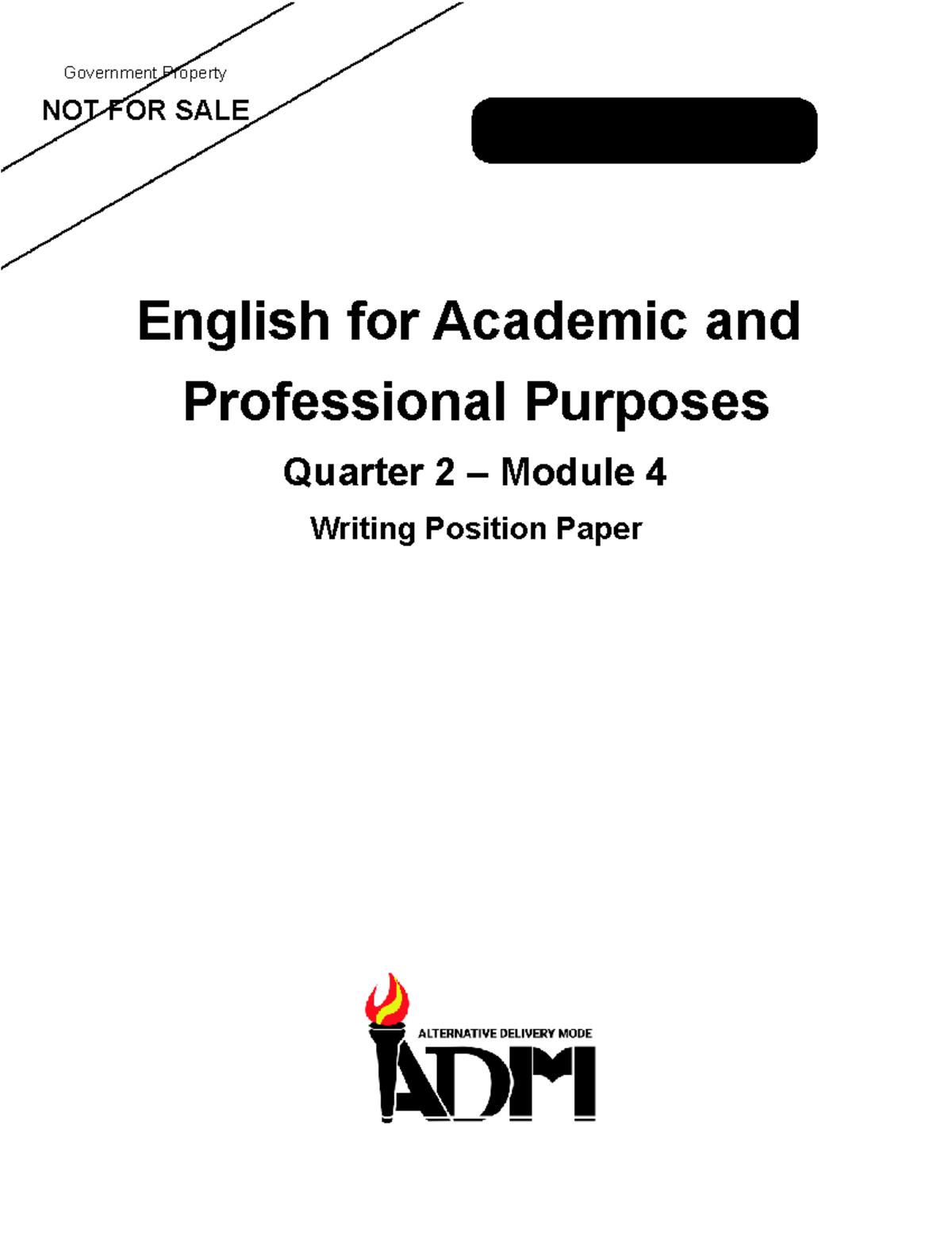 EAPP Module 4 version 3 lore - English for Academic and Professional ...